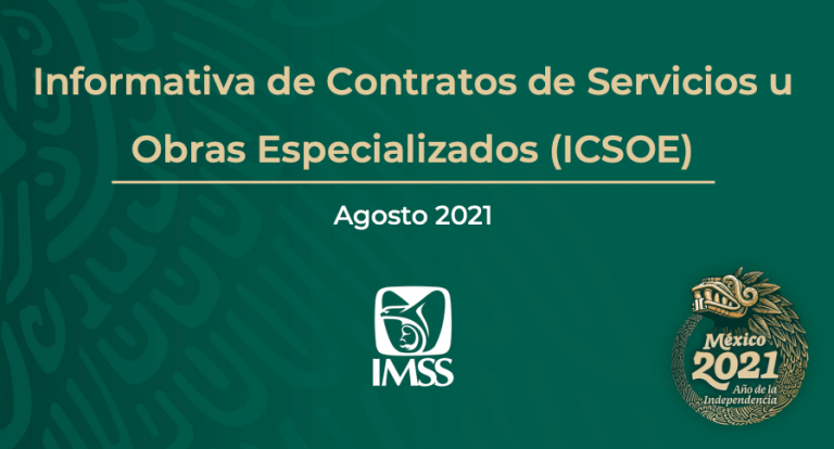 Informativa de Contratos de Servicios u Obras Especializados (ICSOE ...