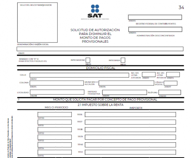 Modificación Anexo 1 – Formas fiscales, ajustando la forma 34 en ...